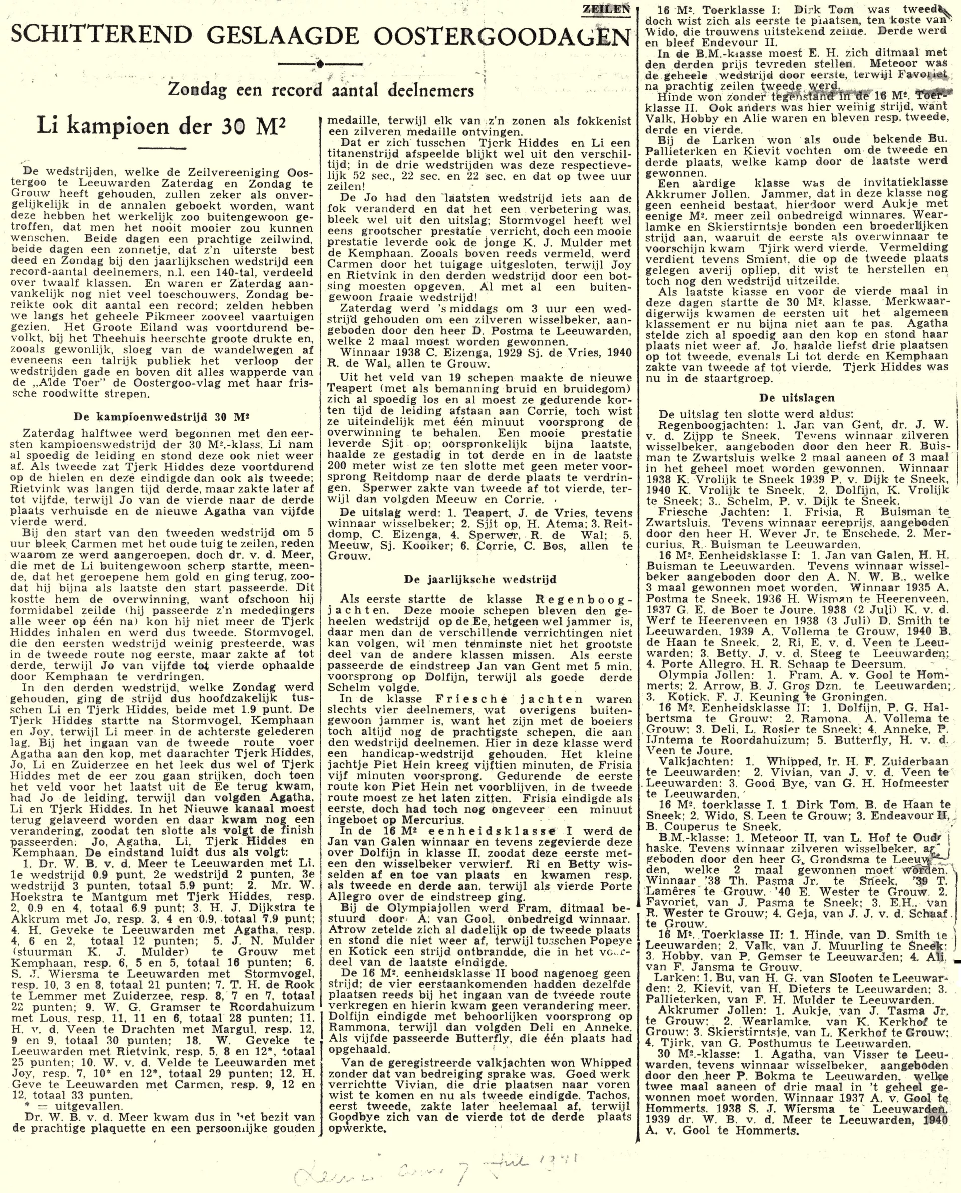 Krantenartikel Leeuwarder Courant 1941 › Kronieken en Boeken